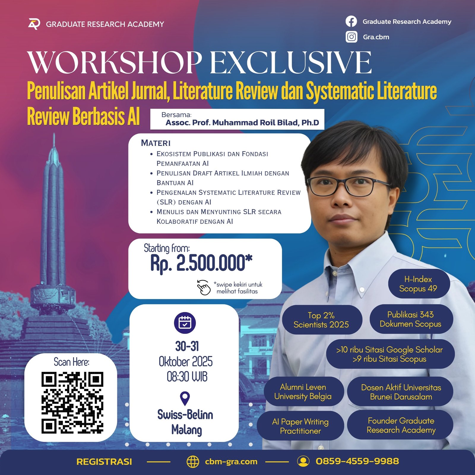 Workshop Exclusive Malang Batch 3 - Graduate Research Academy